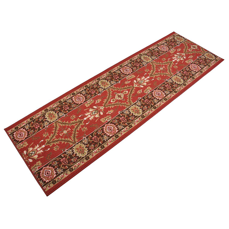Astoria Grand Custom Size Runner Rug Oriental Mahal Red Low Pile Slip ...