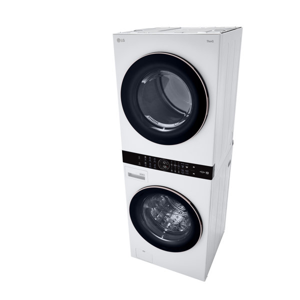LG Washer & Dryer Set with Stackable 4.5 Cubic Feet Smart Washer and 7. ...