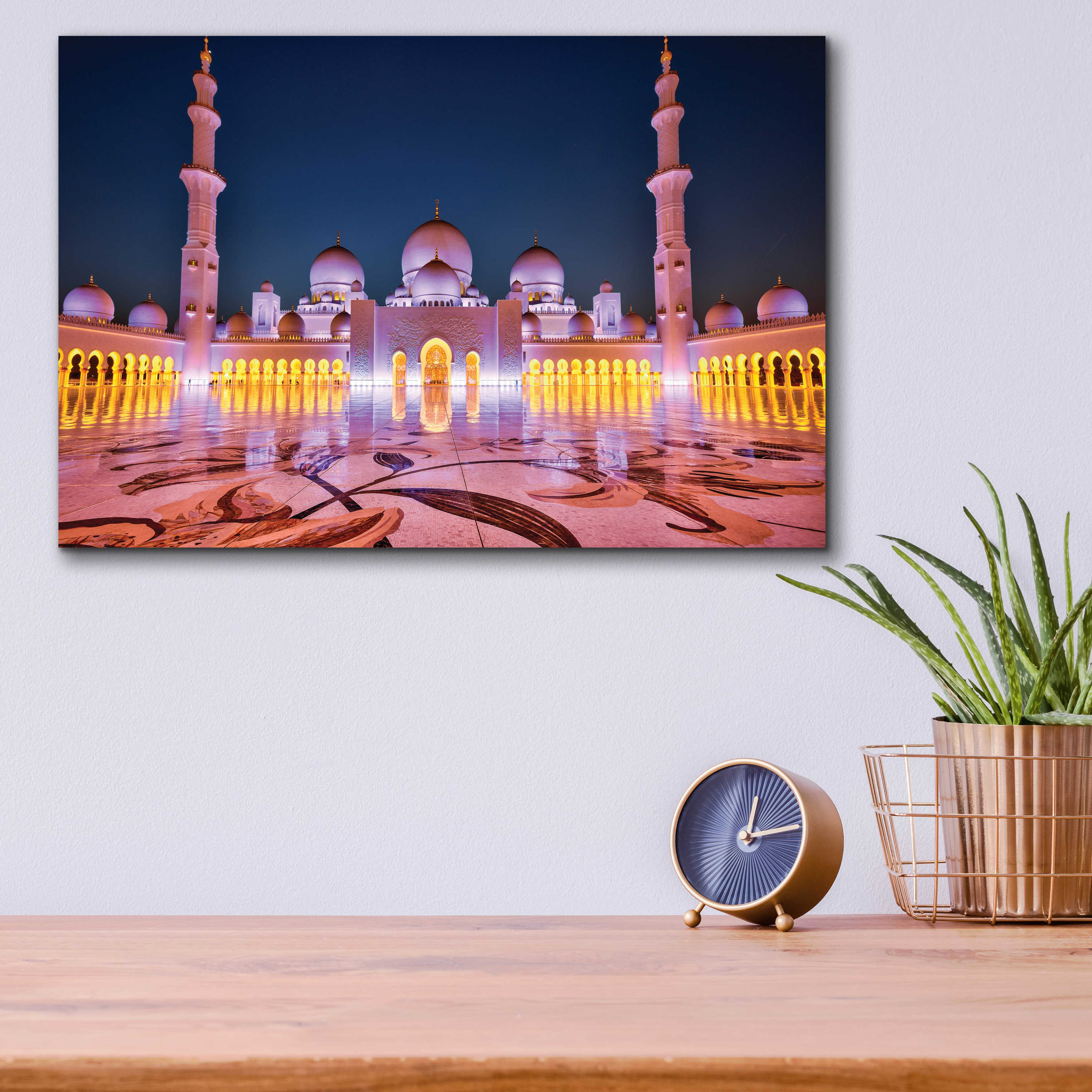 Latitude Run® Epic Art 'Sheikh Zayed Grand Mosque,' Acrylic Glas Sheikh ...