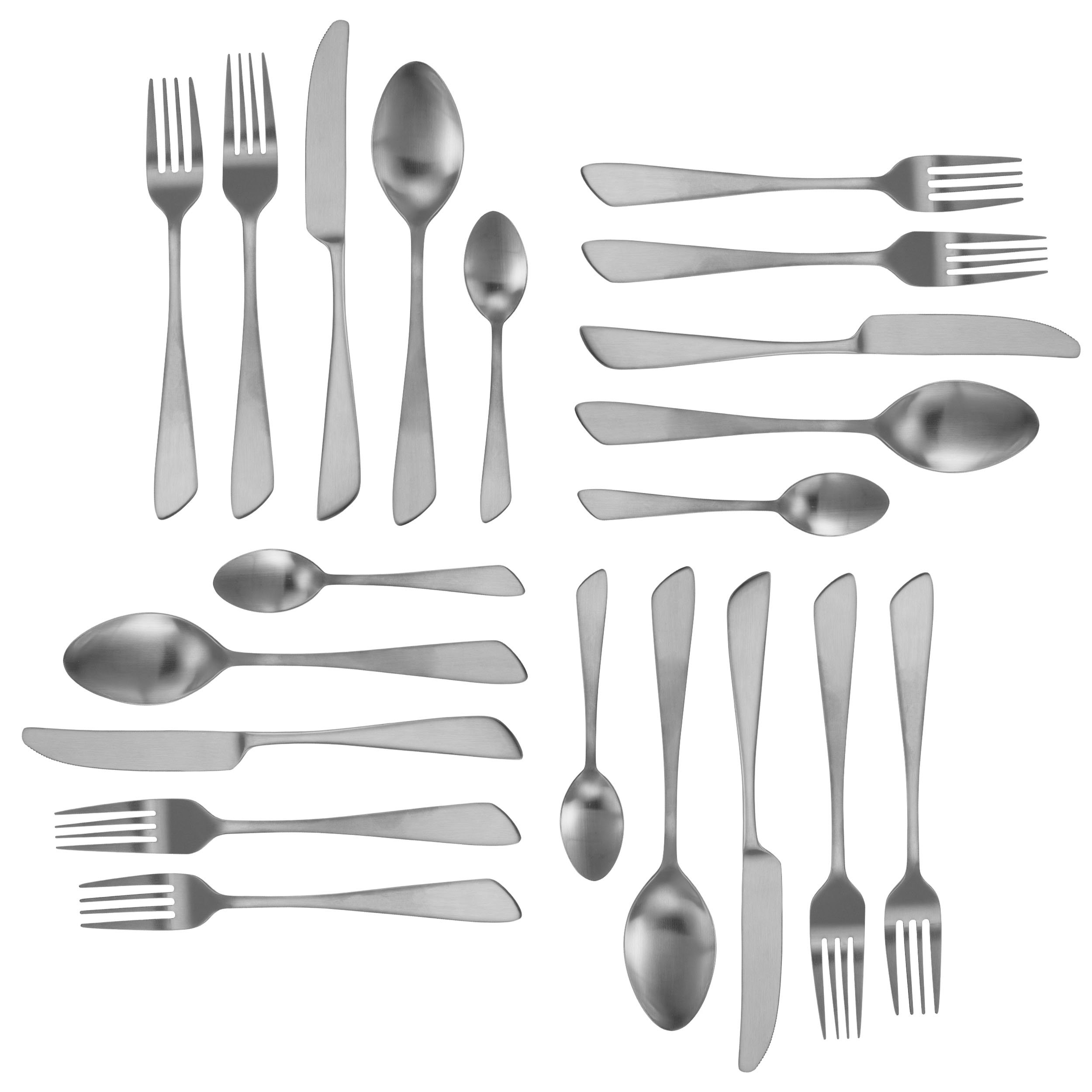 Mega Chef Stainless Steel Flatware Set - Service for 4 & Reviews | Wayfair