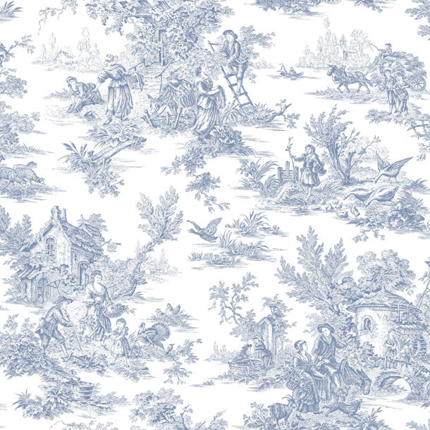 Ophelia & Co. Santamarina Toile Wallpaper | Wayfair