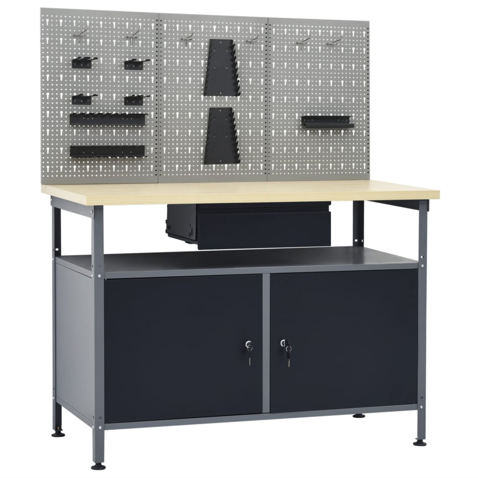 WFX Utility™ Workbench with Three Wall Panels | Wayfair