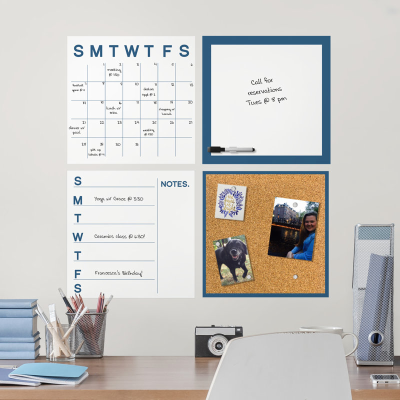 WallPops! Organization Wall Mounted Combination Calendar/Planner ...