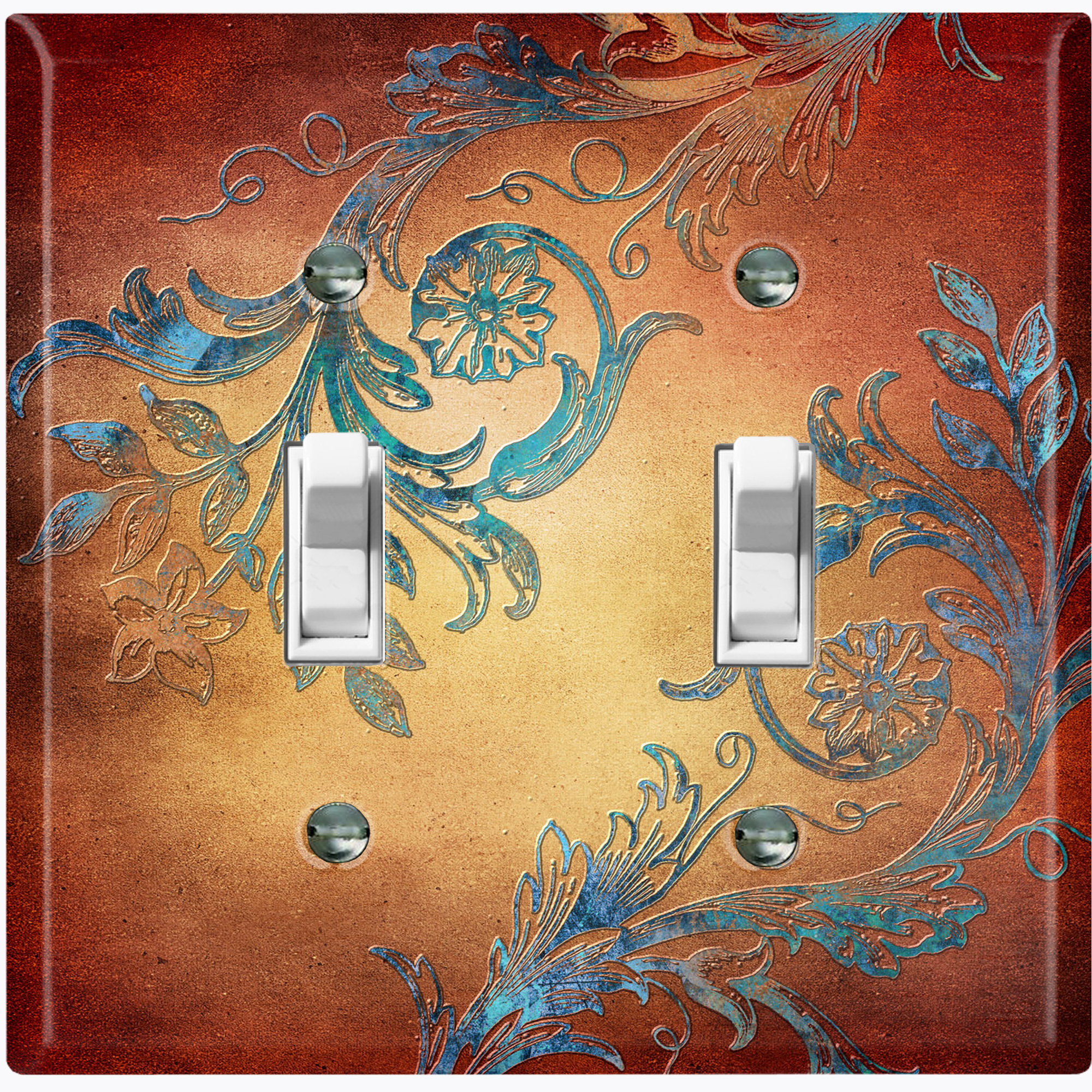 WorldAcc 2-Gang Toggle Light Switch Wall Plate | Wayfair