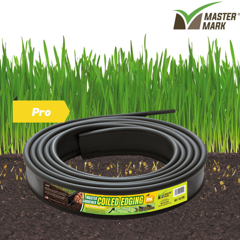 Master Mark Plastics Master Gardener Pro Coiled Edging 4 7/8 in x 40 ft ...