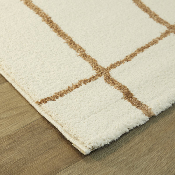 Mercury Row® Goodrow Performance Rust/Cream Rug & Reviews | Wayfair