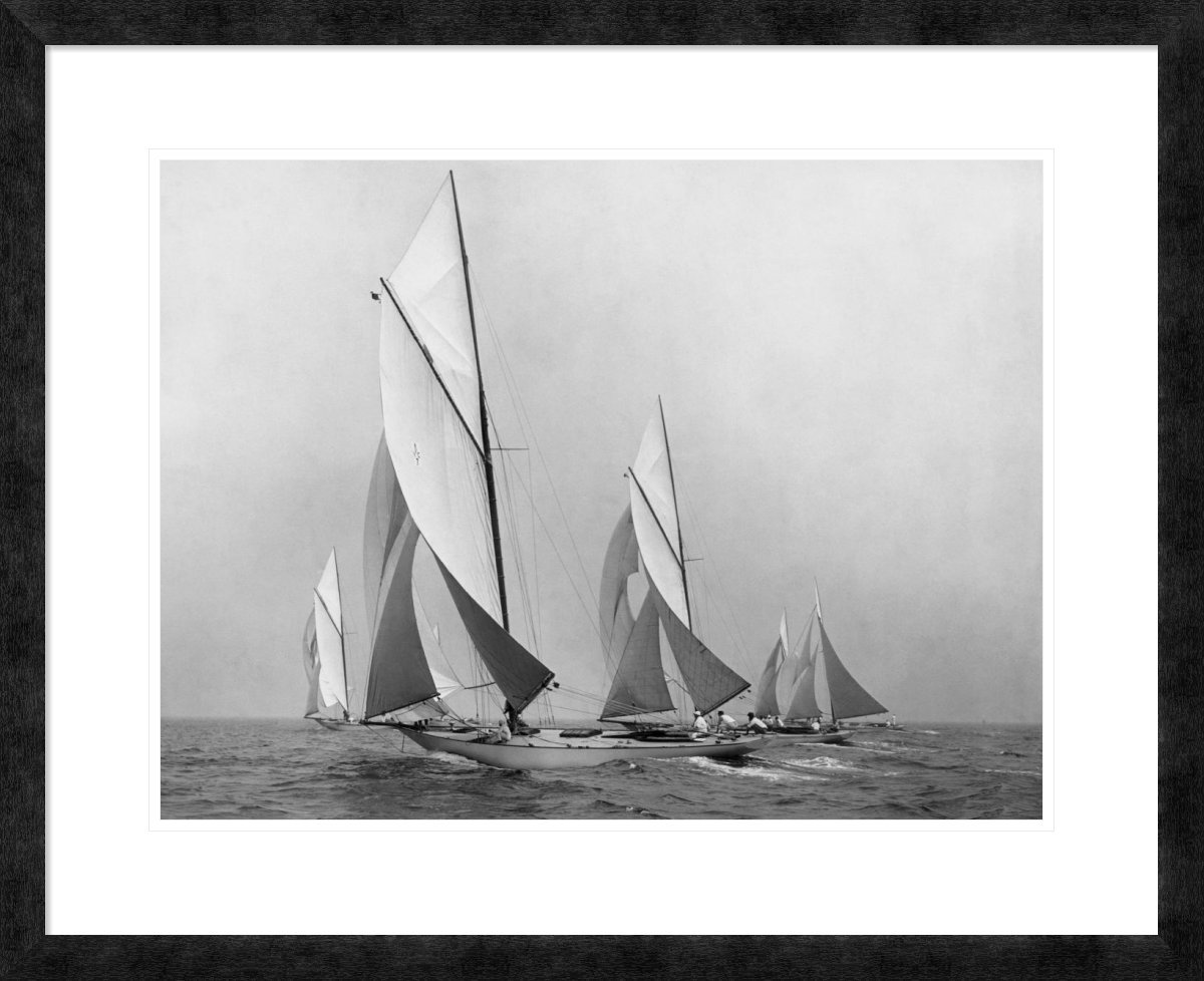 East Urban Home Sailboats Sailing Downwind, CA. 1900-1920 by Edwin ...