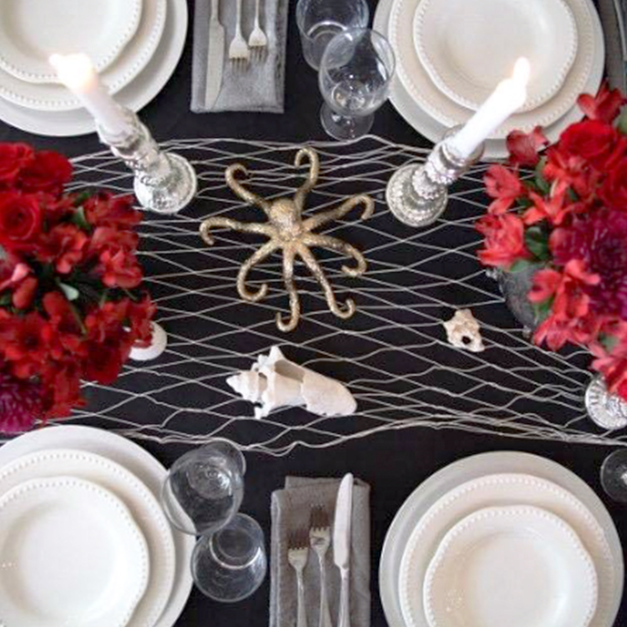 Dakota Fields Cotton Nautical Fish Net Party Decorations for Pirate ...