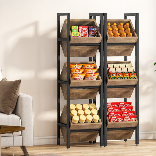 17 Stories Mitsuko 51.18" x 14.57" x 11.81" Basket Stand & Reviews ...