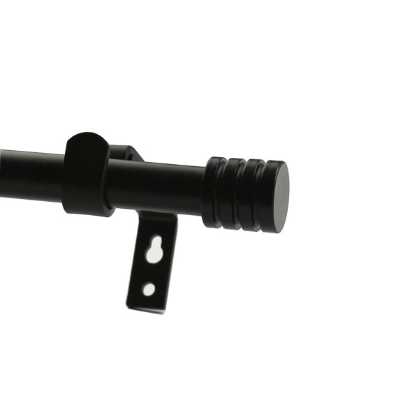 Ivy Bronx Sweitzer Adjustable 0.62" Single Curtain Rod & Reviews | Wayfair