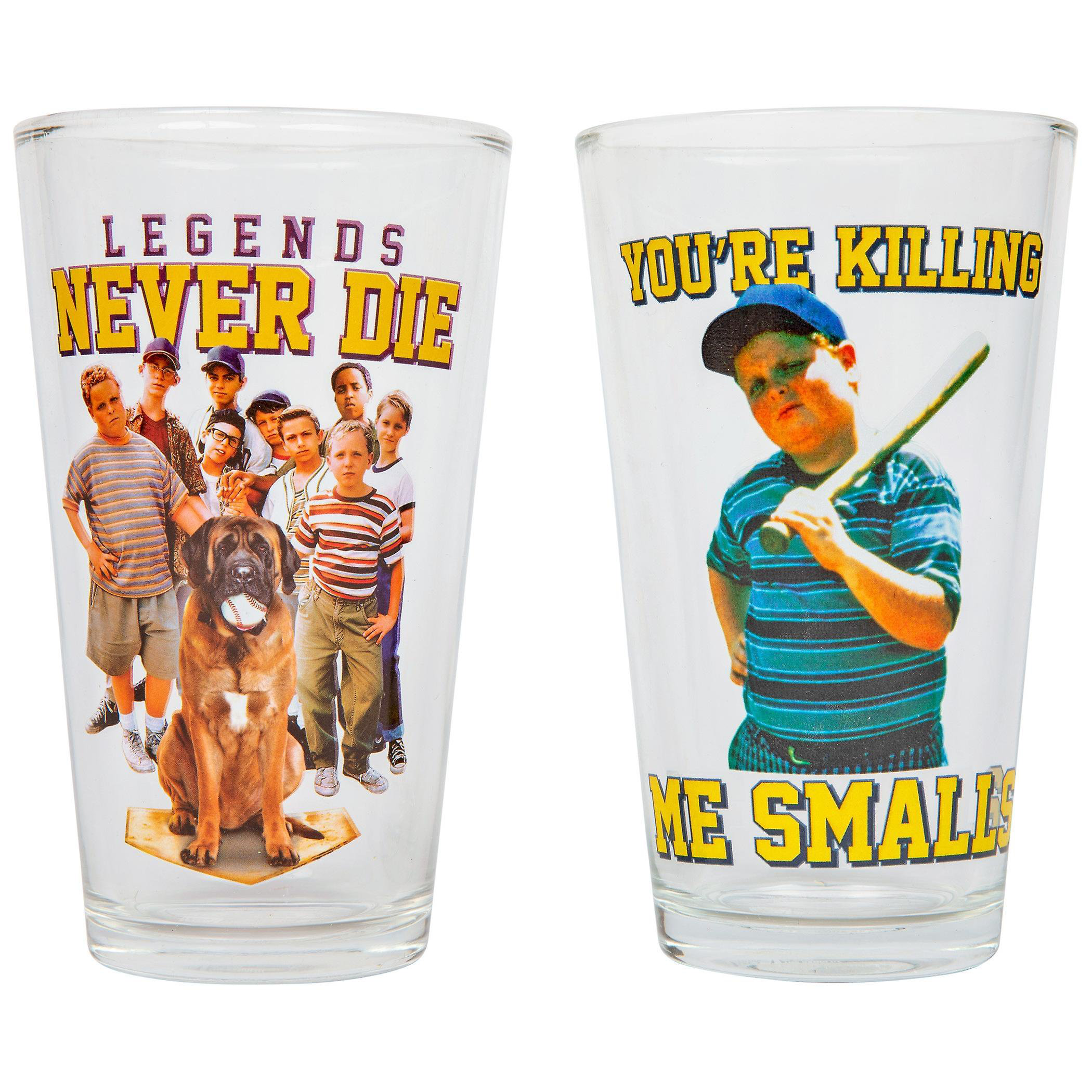 Silver Buffalo The Sandlot Legends and Smalls 2 Piece 16 oz. Pint Glass ...