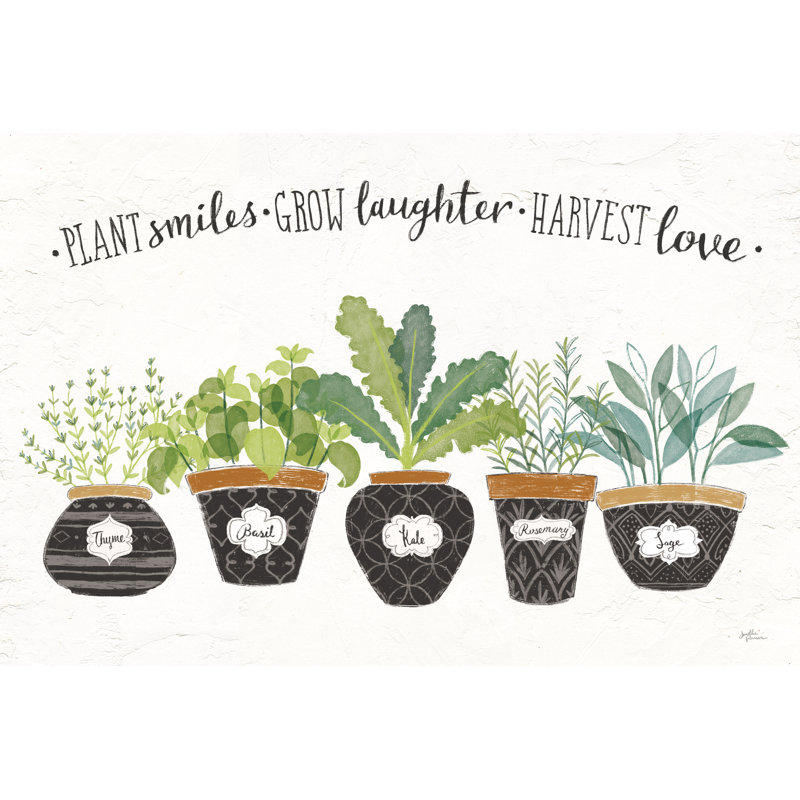 Gracie Oaks Fine Herbs I by Janelle Penner - Wrapped Canvas Painting ...