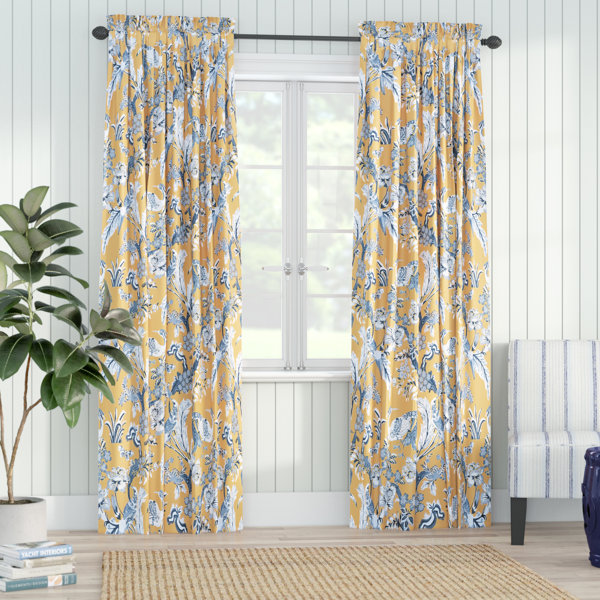 Mediterranean-blue-curtains | Wayfair