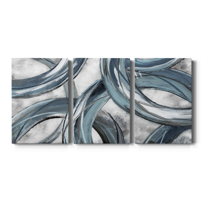 Orren Ellis Ring Around - 3 Piece Picture Frame Print on Canvas | Wayfair