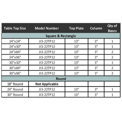 JI Bases Jl Bases 28.25" Cross Table Base & Reviews | Wayfair
