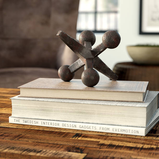 17 Stories Enamel Painted Cast Iron Giant Jack Decorative Metal ...