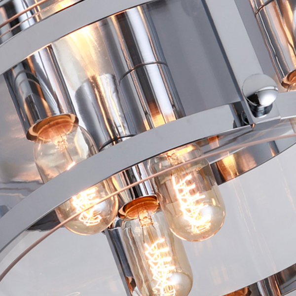 Steelside™ Louetta 4 - Light 16.8" Flush Mount & Reviews | Wayfair