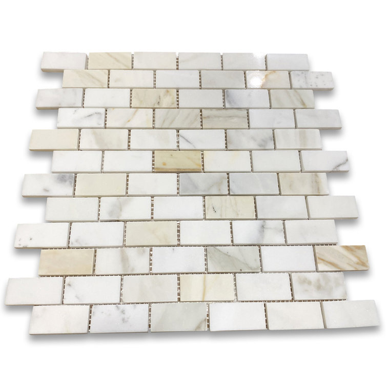 Marble Online 12" x 12" Marble Mosaic Wall & Floor Tile | Wayfair