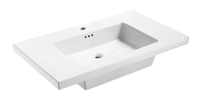 Empire Industries Unique 37'' Ceramic Single Bathroom Vanity Top in ...