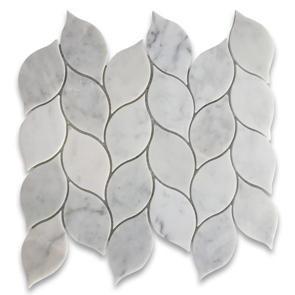 Marble Online Carreau mosaïque blanc Carrare - Wayfair Canada