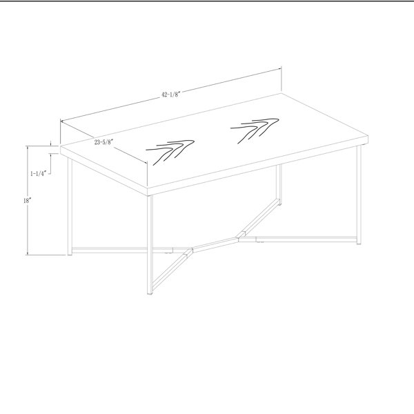 Zipcode Design Allie Frame Coffee Table & Reviews | Wayfair.ie