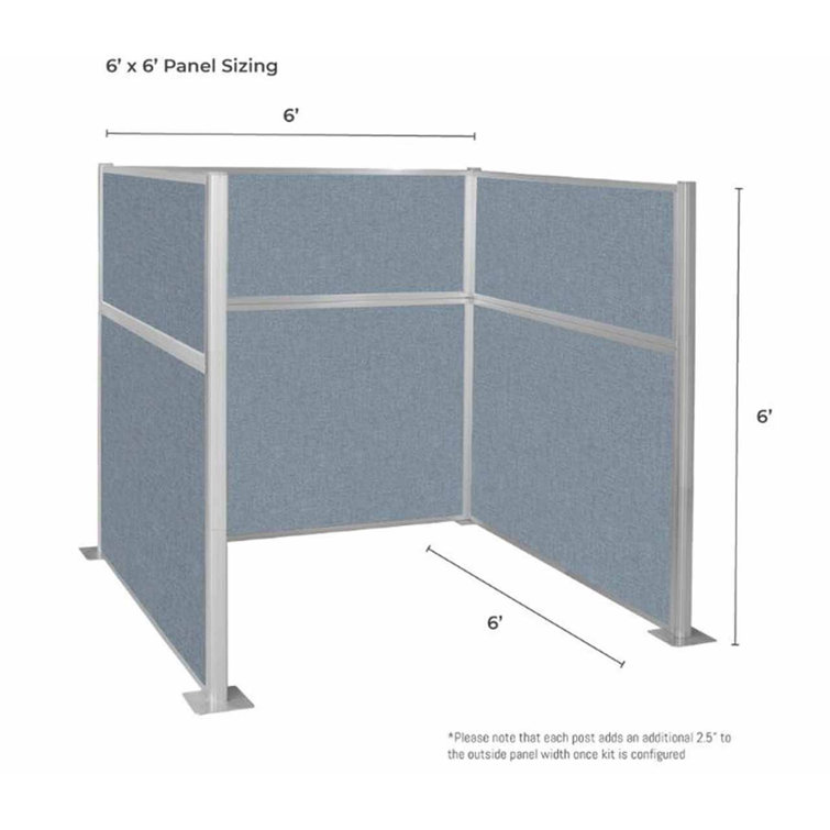 Versare Pre-Configured Hush Panel Electric Cubicle | Wayfair