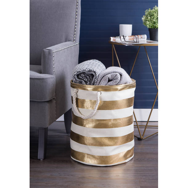 Breakwater Bay Hand-Woven Laundry Bucket | Wayfair