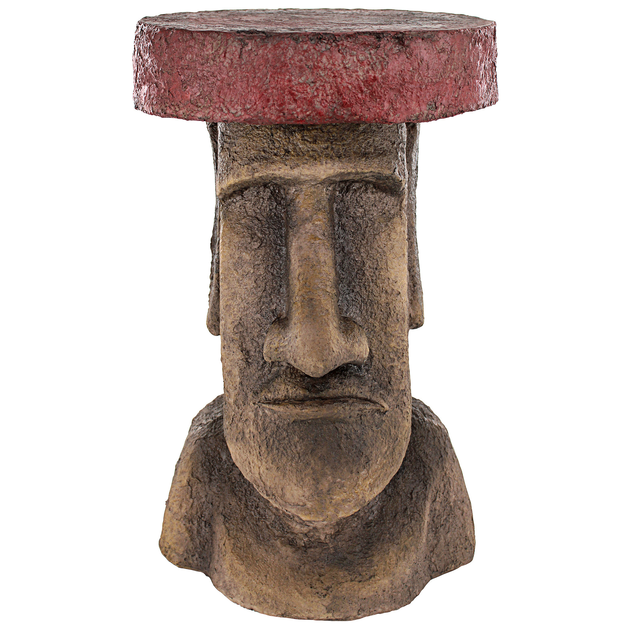 Design Toscano Easter Island Moai Sculptural Side Table | Wayfair