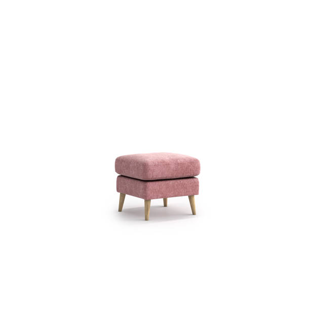 Hashtag Home Lindel 50cm Wide Square Solid Colour Footstool Ottoman ...