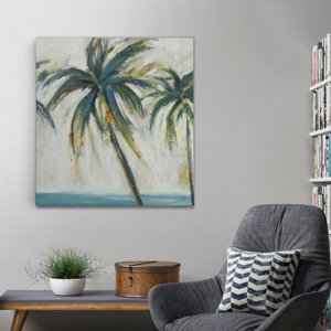 Ebern Designs Palms I - Wrapped Canvas Print | Wayfair
