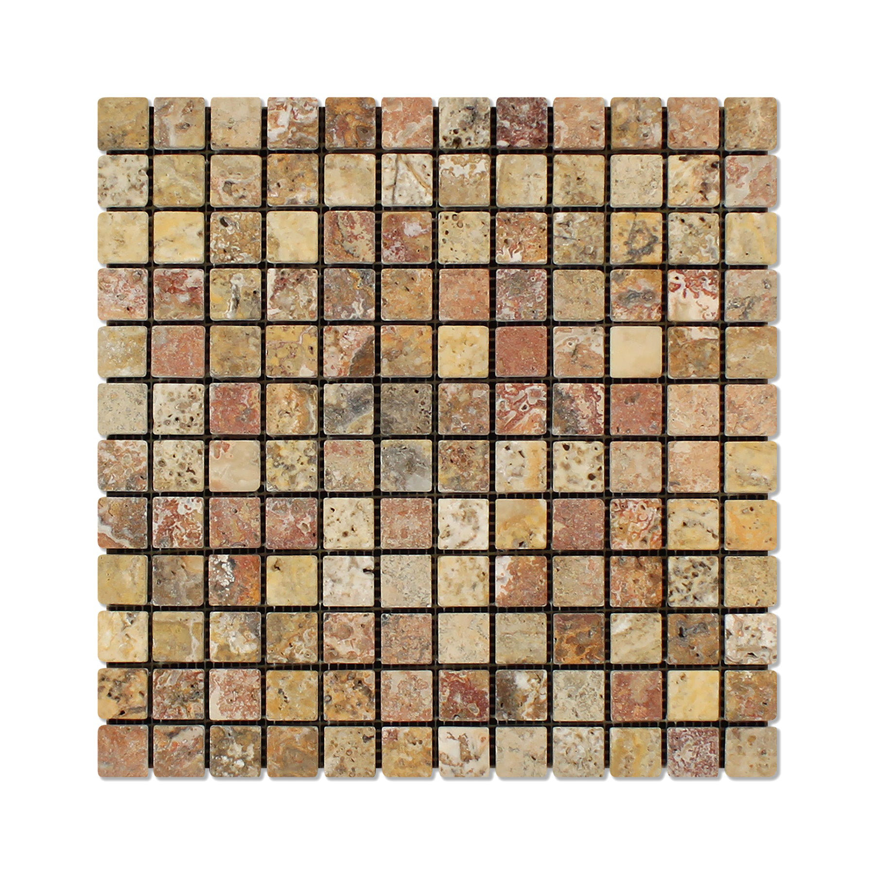 Stone & Tile Shoppe, Inc. Travertine Grid Mosaic Wall & Floor Tile ...