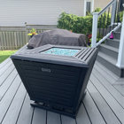 Sunbeam Pyramid Steel Propane/Natural Gas Fire Pit Table & Reviews ...