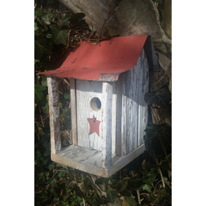 Home Bazaar Bird in Hand Bird Shack 13 in x 7 in x 7 in Birdhouse ...