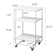 Yamazaki USA Yamazaki Home 3-Tier Trolley Rolling Heavy-Duty Storage ...
