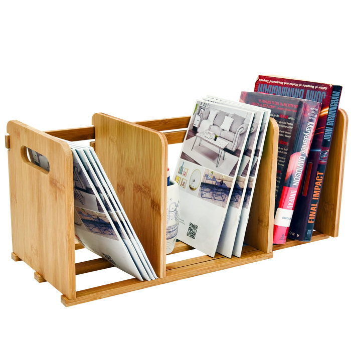 Latitude Run® Desktop Small Adjustable Desk Storage Bookend & Reviews ...