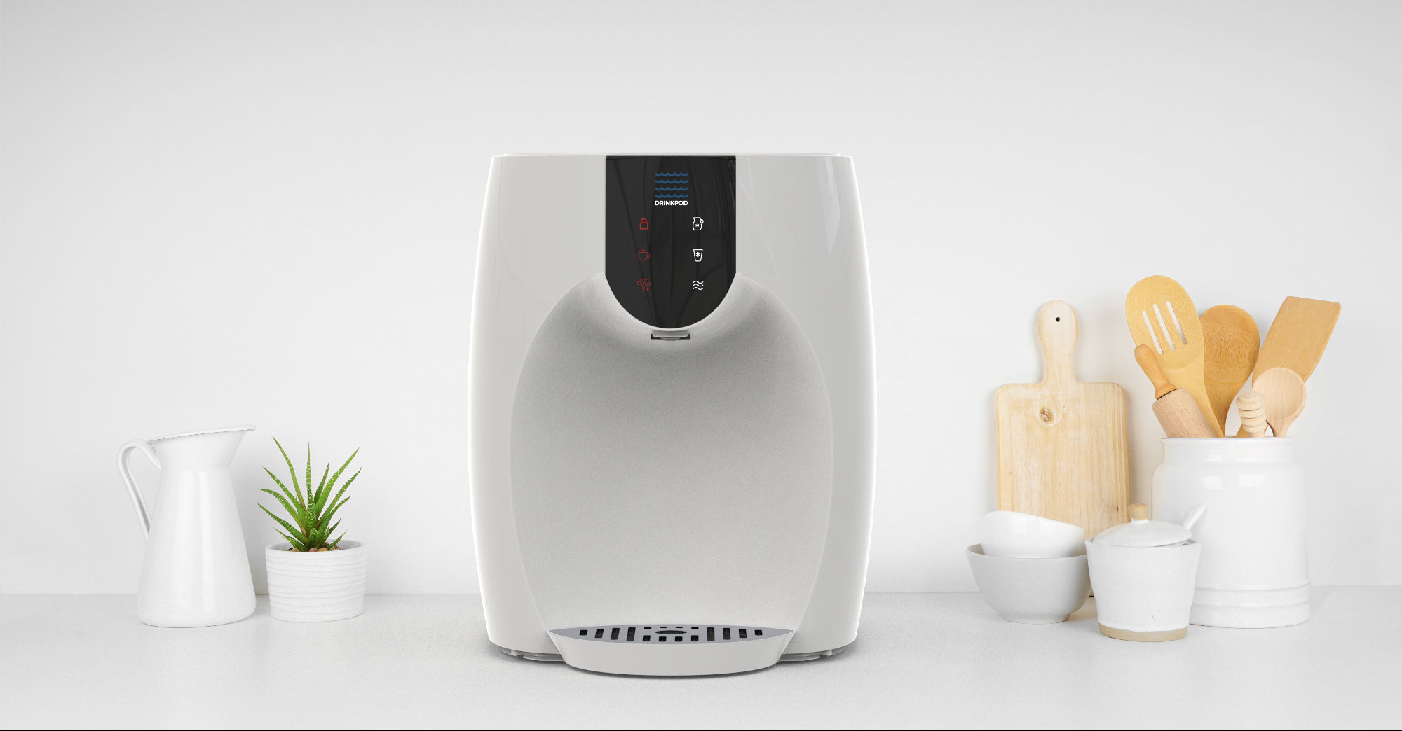 Drinkpod LLC Countertop Bottleless Electric Filtered Water Cooler with ...