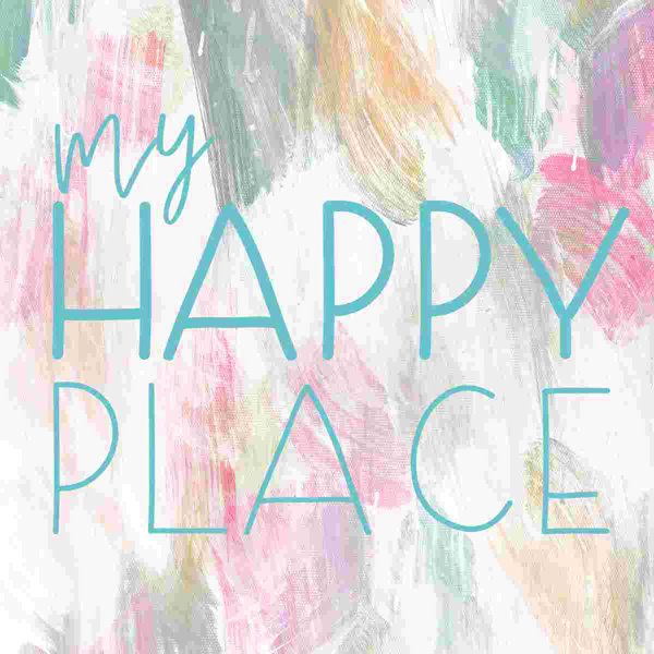 Trinx My Happy Place - Wrapped Canvas Textual Art | Wayfair