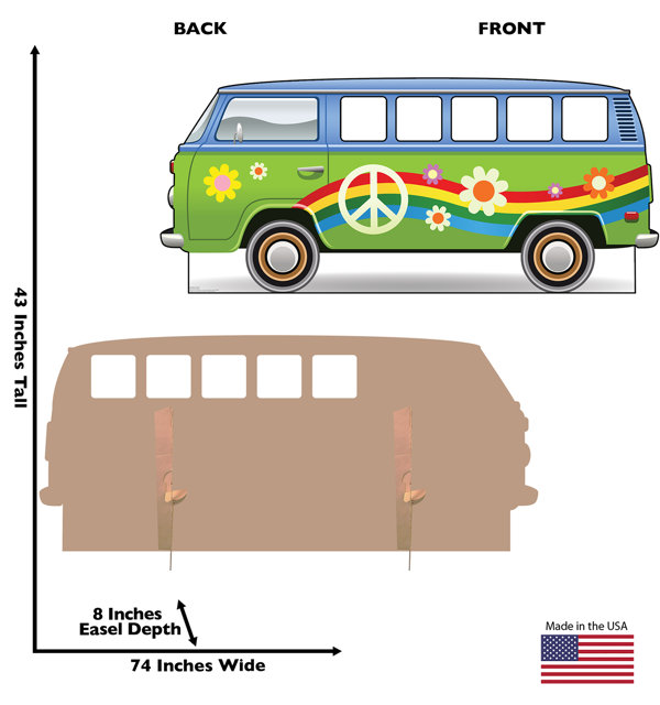 Advanced Graphics Hippie Bus Cardboard Standup & Reviews | Wayfair