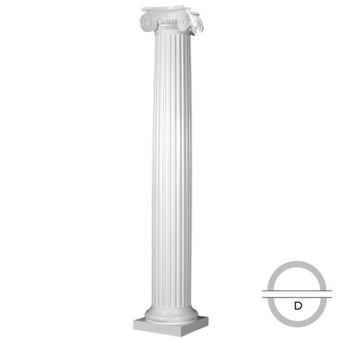 PCI Enterprises Endura-Stone Fluted Column Round Shaft Tapered Tuscan ...