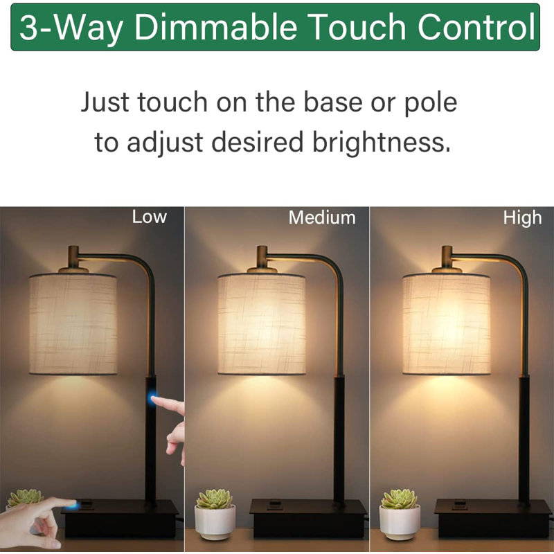 Latitude Run® Metal USB Desk Lamp | Wayfair