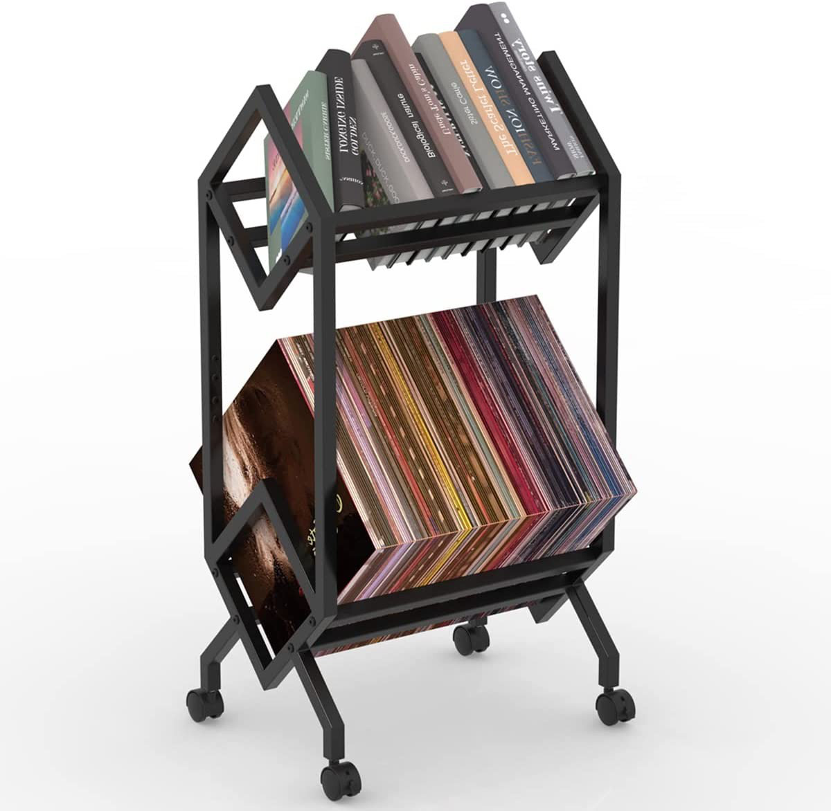 17 Stories Vinyl Record Storage Rack, LP Storage Rack, Album Record ...