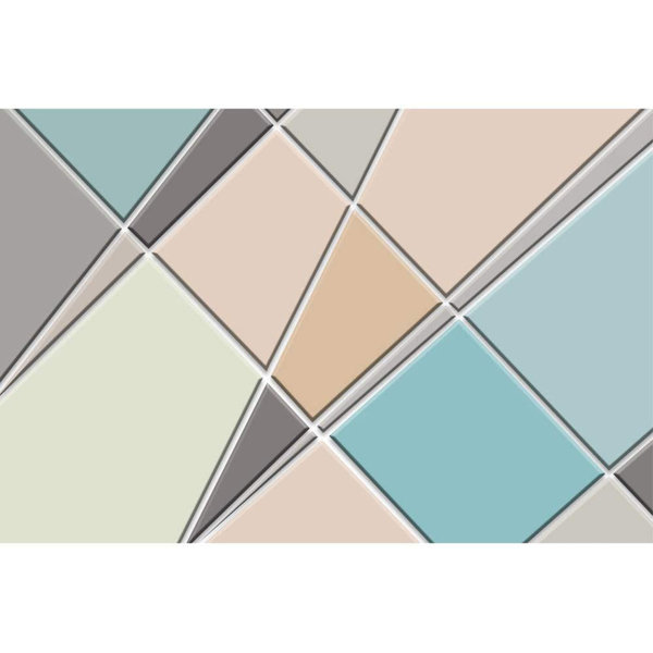 IDEA4WALL Peel & Stick Geometric Wallpaper | Wayfair