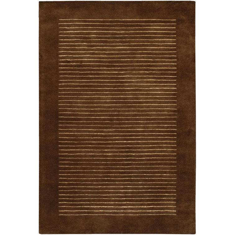 Chandra Antara Handmade Wool Brown/Tan Rug | Wayfair
