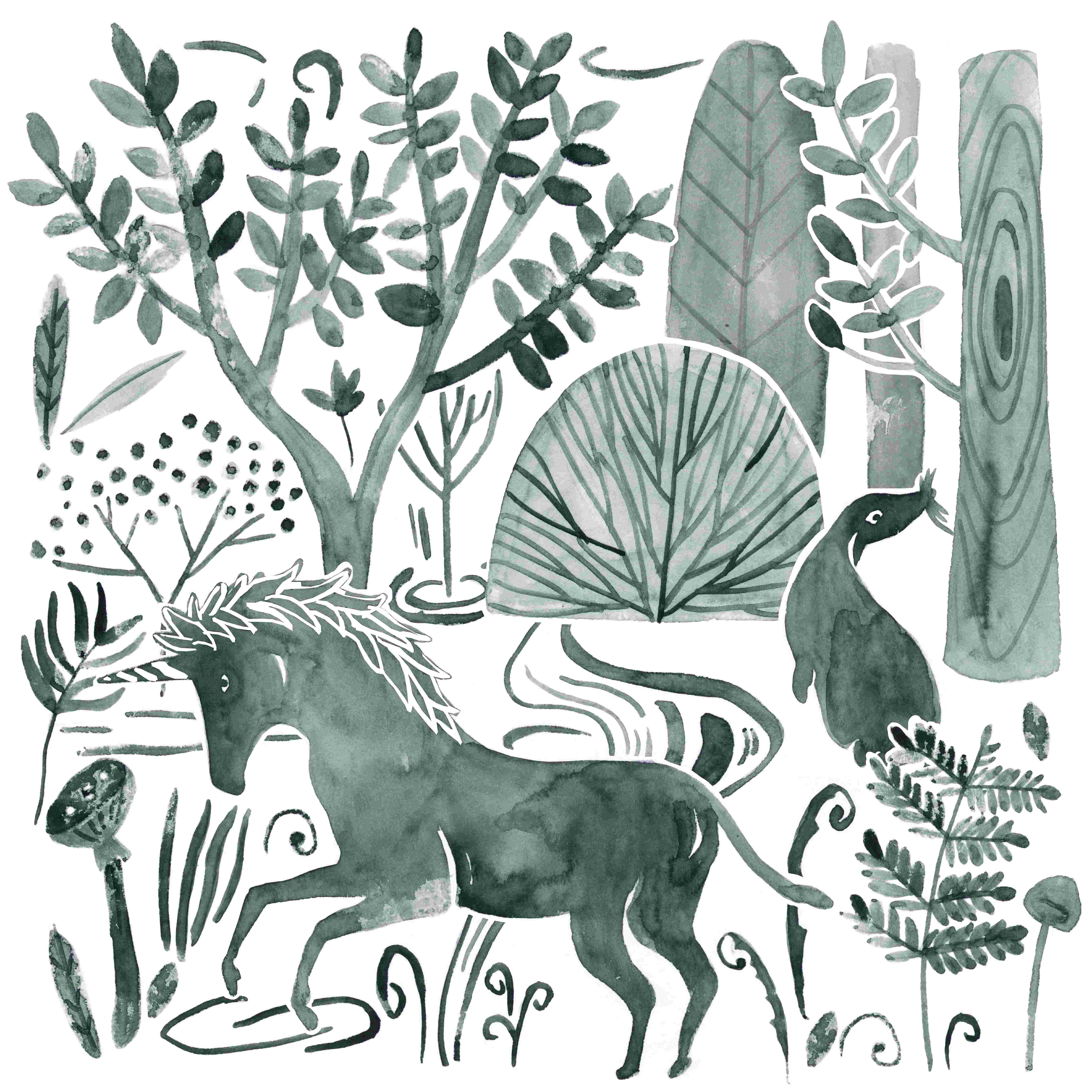 Union Rustic Forest Animals II by - Graphic Art on | Wayfair