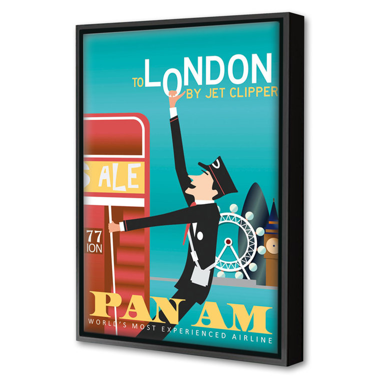BLUE SHAKER London PAN AM - Art Prints | Wayfair.co.uk