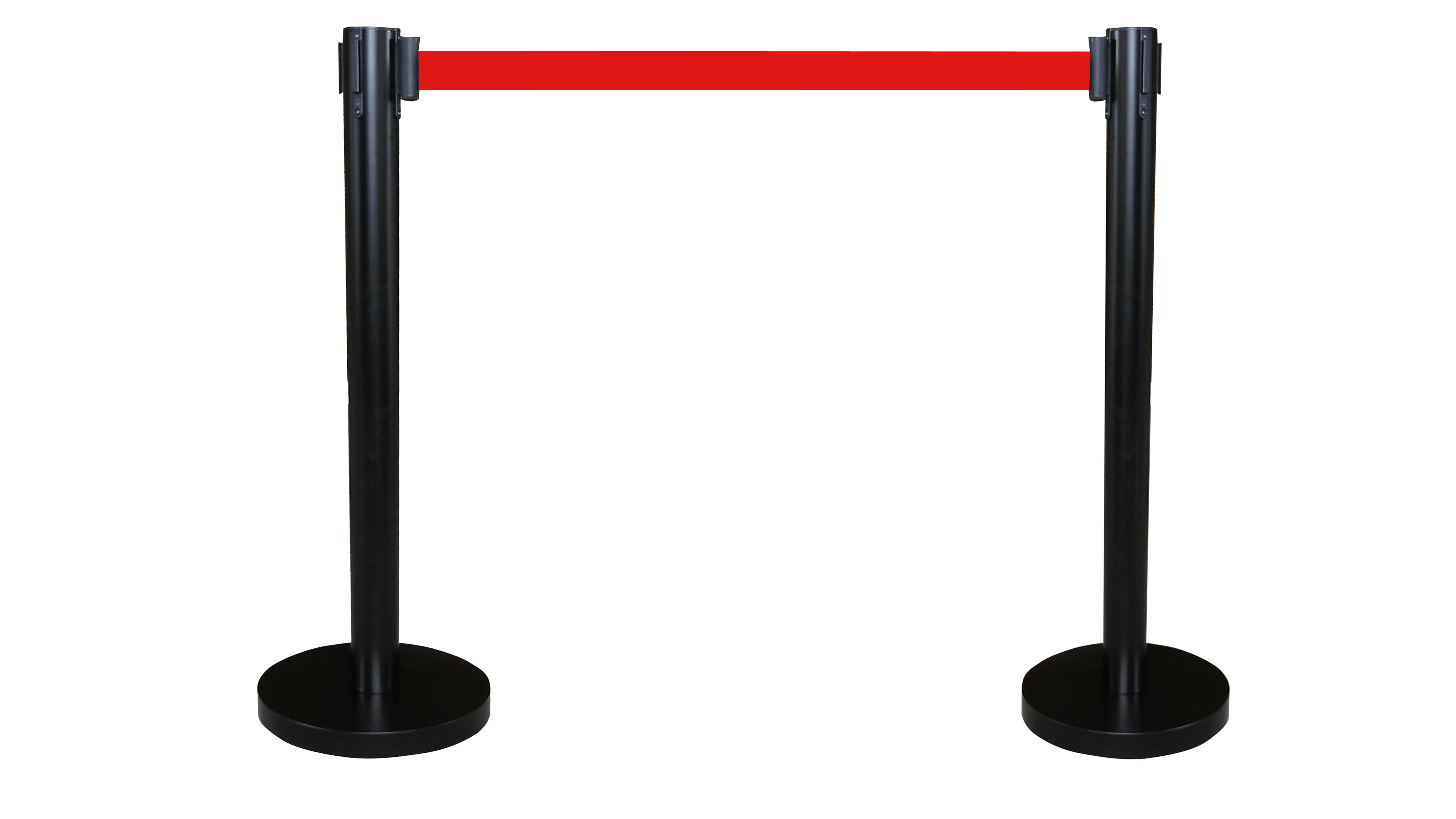 Fixturedisplays® Black/Red Crowd Control Stanchion Queue Barrier Post ...