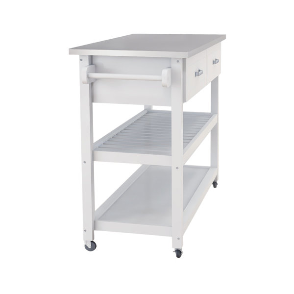 Red Barrel Studio® Aleaya Metal Kitchen Cart & Reviews | Wayfair