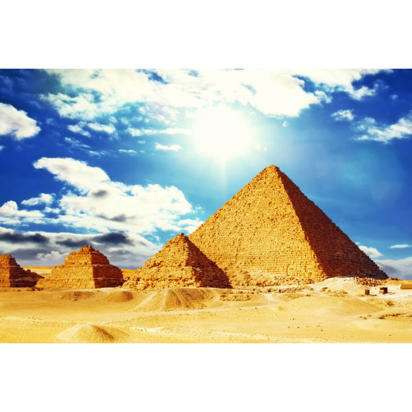 Union Rustic Jinaya Great Pyramid In Giza - Print | Wayfair