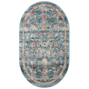 Rifle Paper Co. x Loloi Courtyard Blue Area Rug feat. CloudPile ...