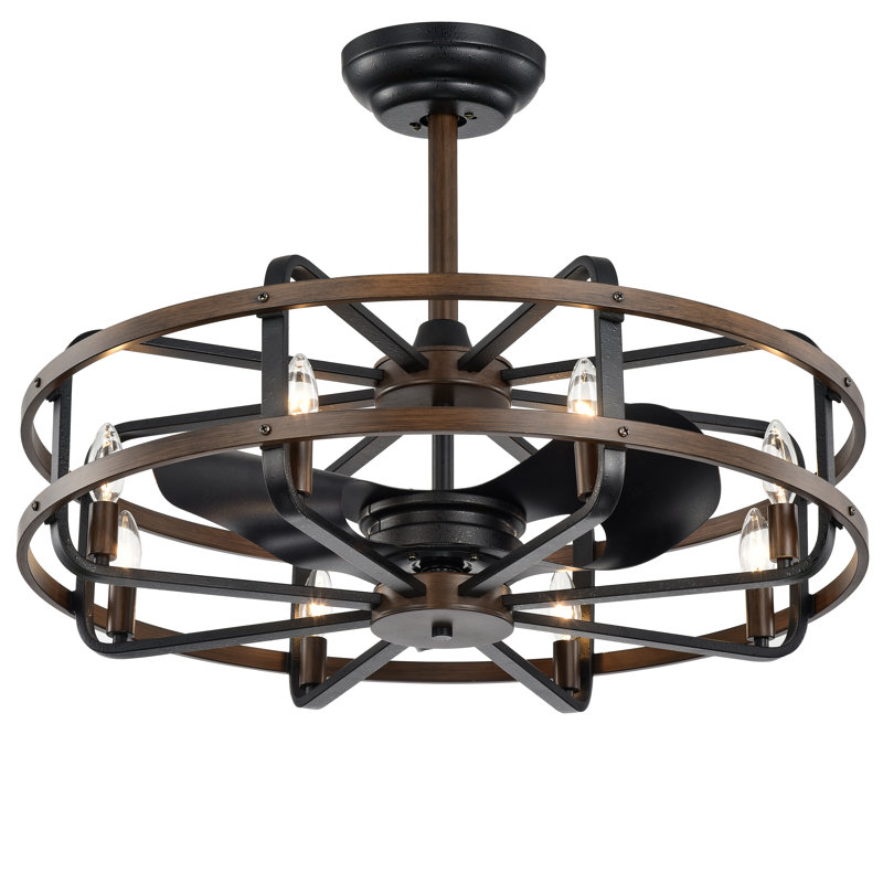 Brayden Studio® Dunblane 26'' Ceiling Fan with Light Kit & Reviews ...